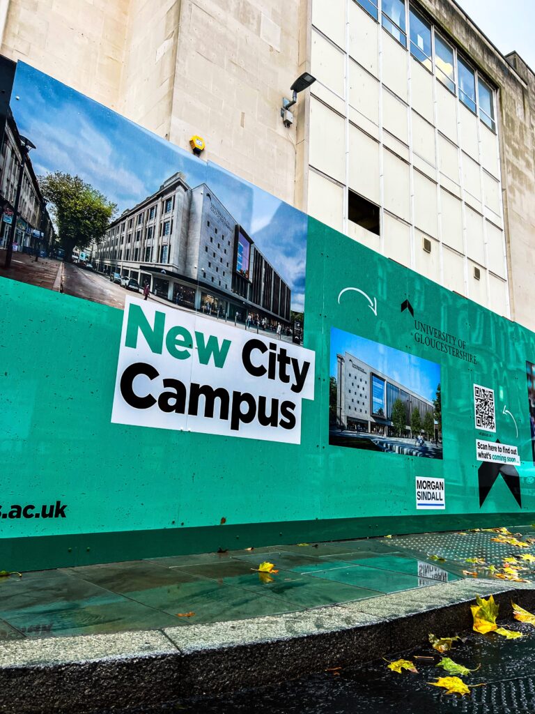 New hoarding panels at City Campus are honouring the past and ...