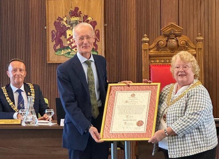Vice-Chancellor, Stephen Marston, receives Honorary Freeman title ...