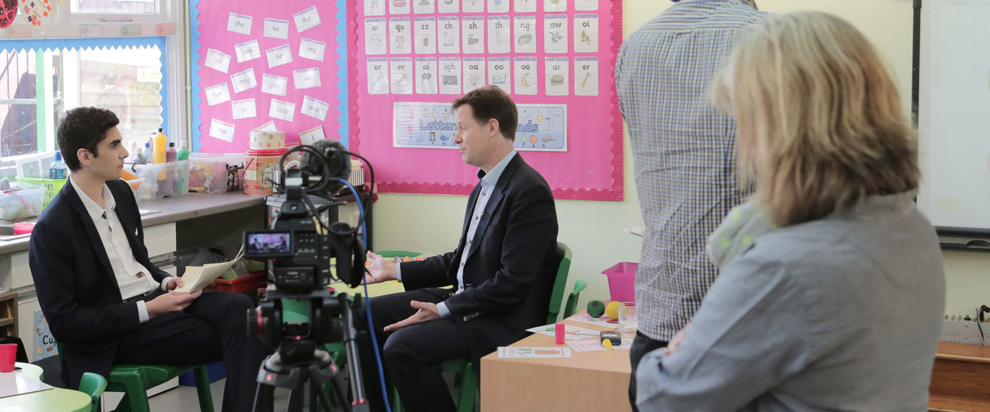University of Gloucestershire media student interviews Deputy Prime ...