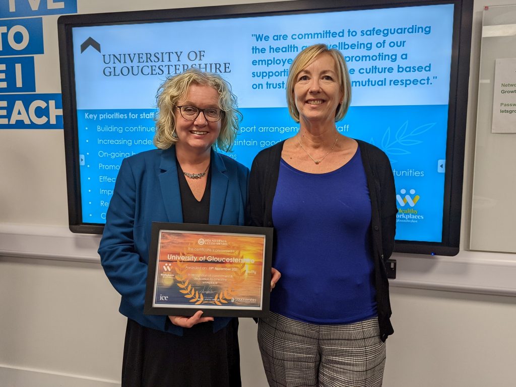 University receives Healthy Workplaces Award - University of ...