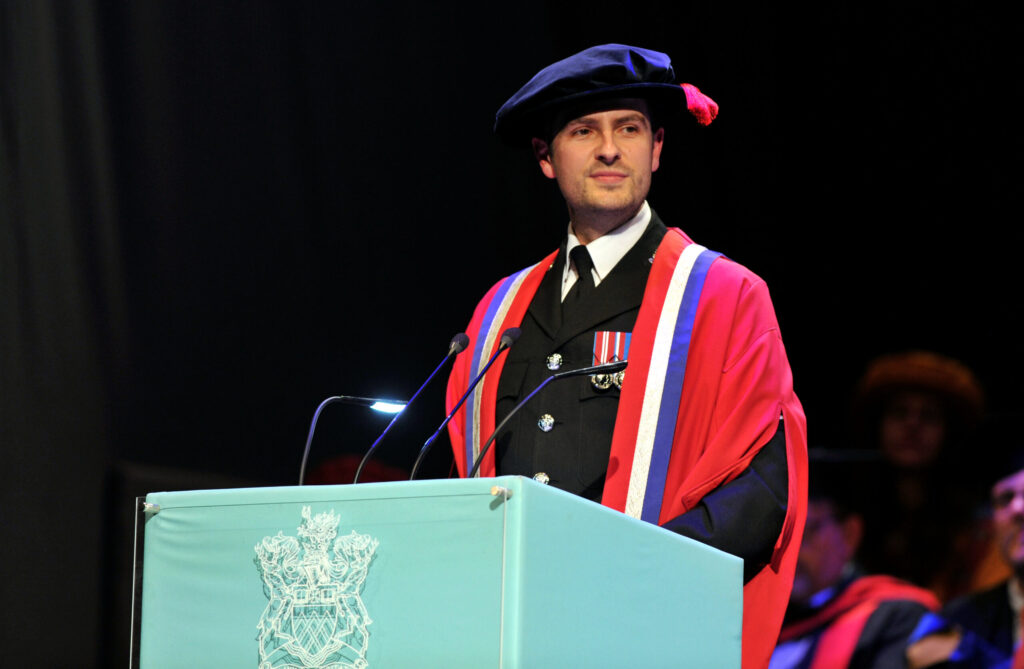 Gloucestershire Police Sergeant Dan Wood is awarded Honorary Fellowship ...